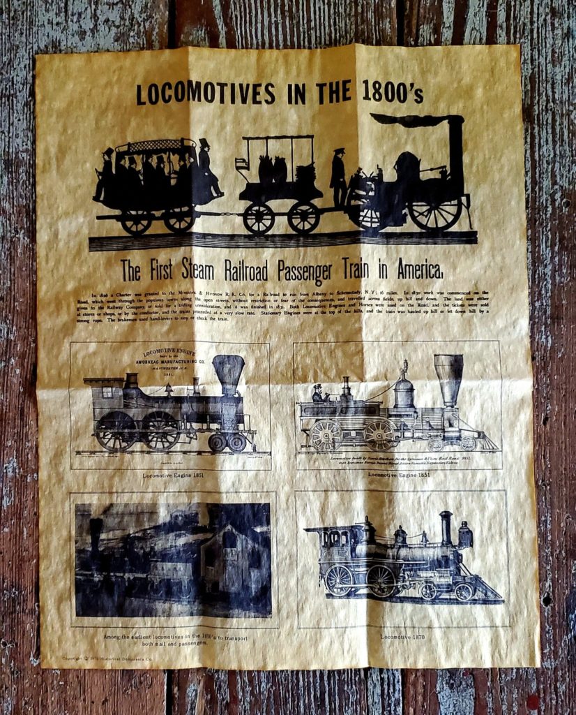 “Locomotives in the 1800’s” Historical Document Reproduction – The ...
