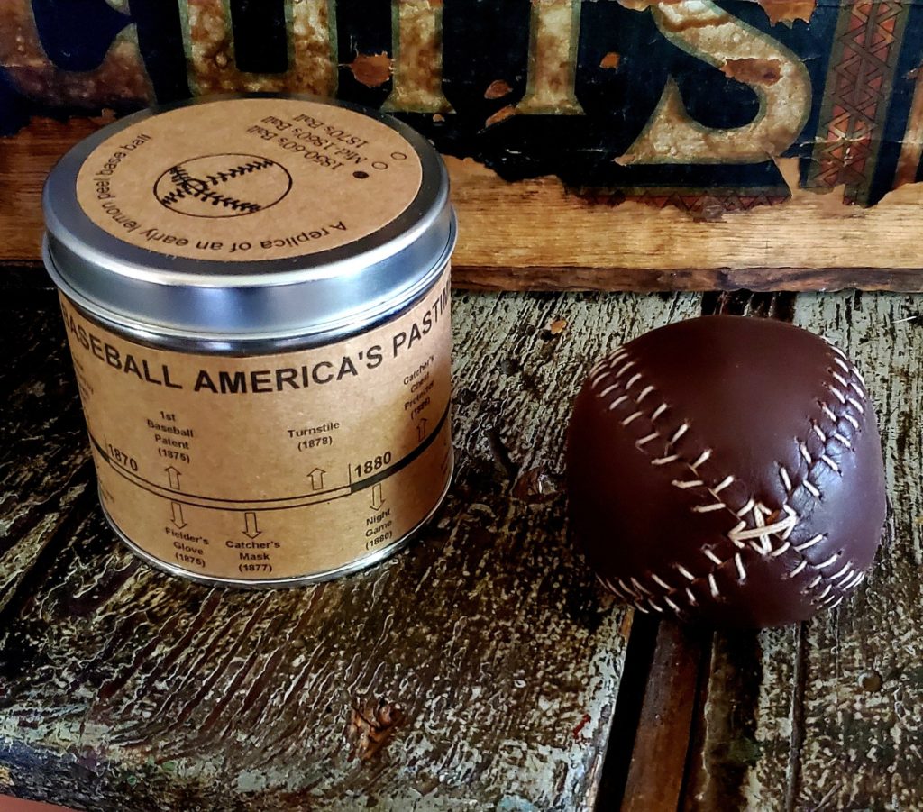 1850 Reproduction Lemon-Peel Style Baseball & Timeline Tin – The ...
