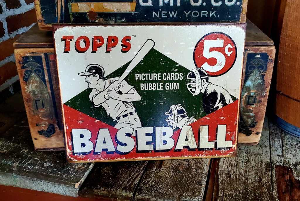 Topp’s Baseball Nostalgic Tin Sign – The Historic Village at Allaire